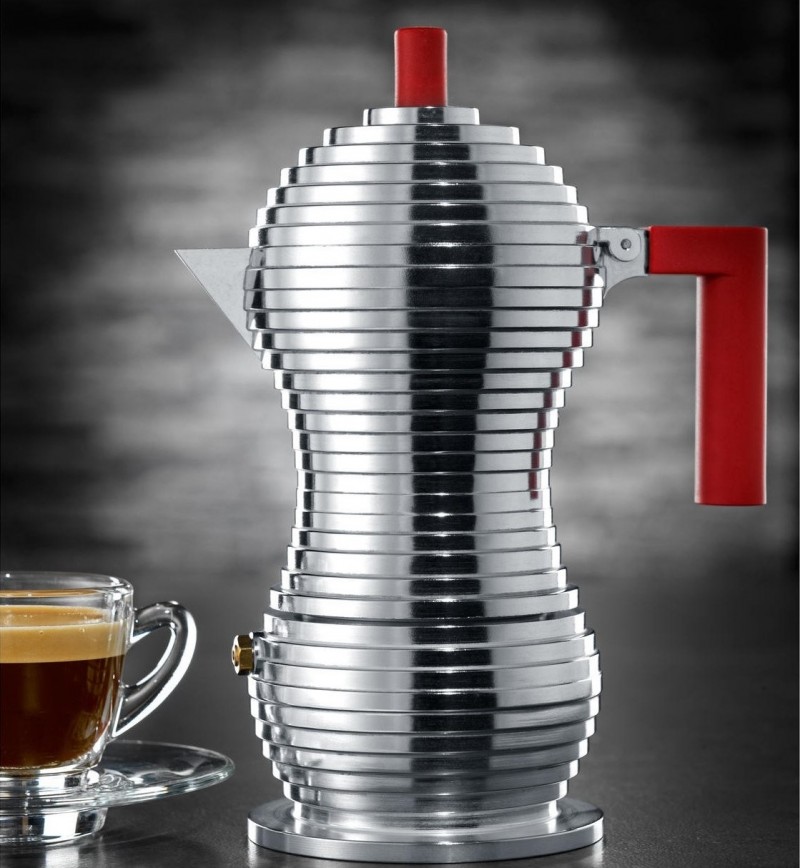 Alessi caffettiera moka Pulcina 3 tazze per induzione - Gruppo 3 A.B.D.