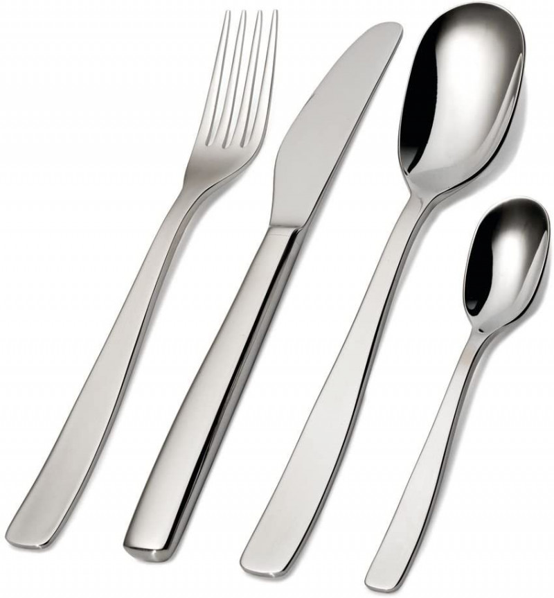 Alessi Servizio posate 24 pezzi KnifeForkSpoon - Gruppo 3 A.B.D.